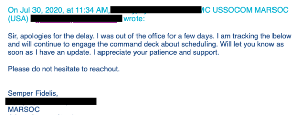 Will MARSOC ever answer questions about court cases involving their own ...